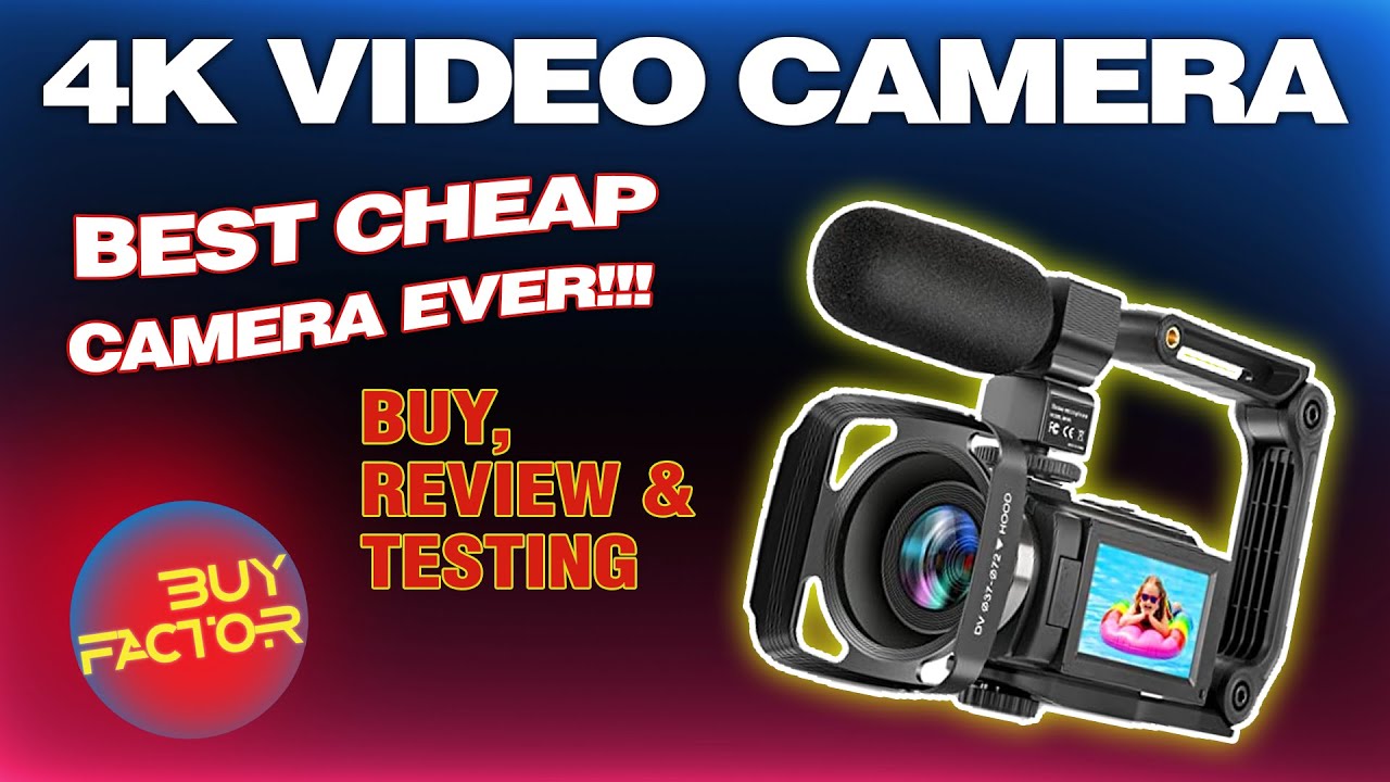 4k Video Camera Camcorder, 60FPS, WIFI, Mic and More - Review, Unboxing ...