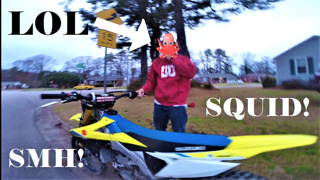 Old Goon Crashes RMZ450! - YouTube