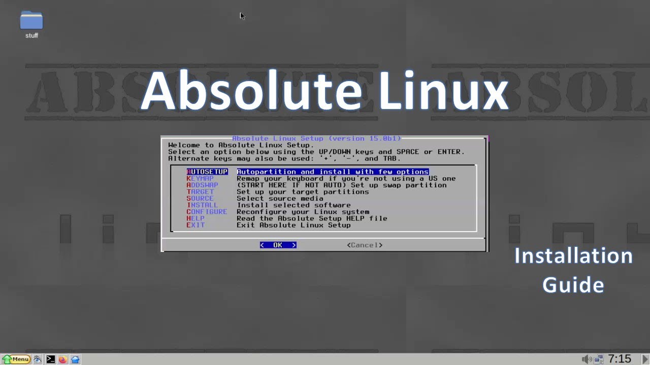 Absolute Linux designed for everyday use "big desktops" - YouTube