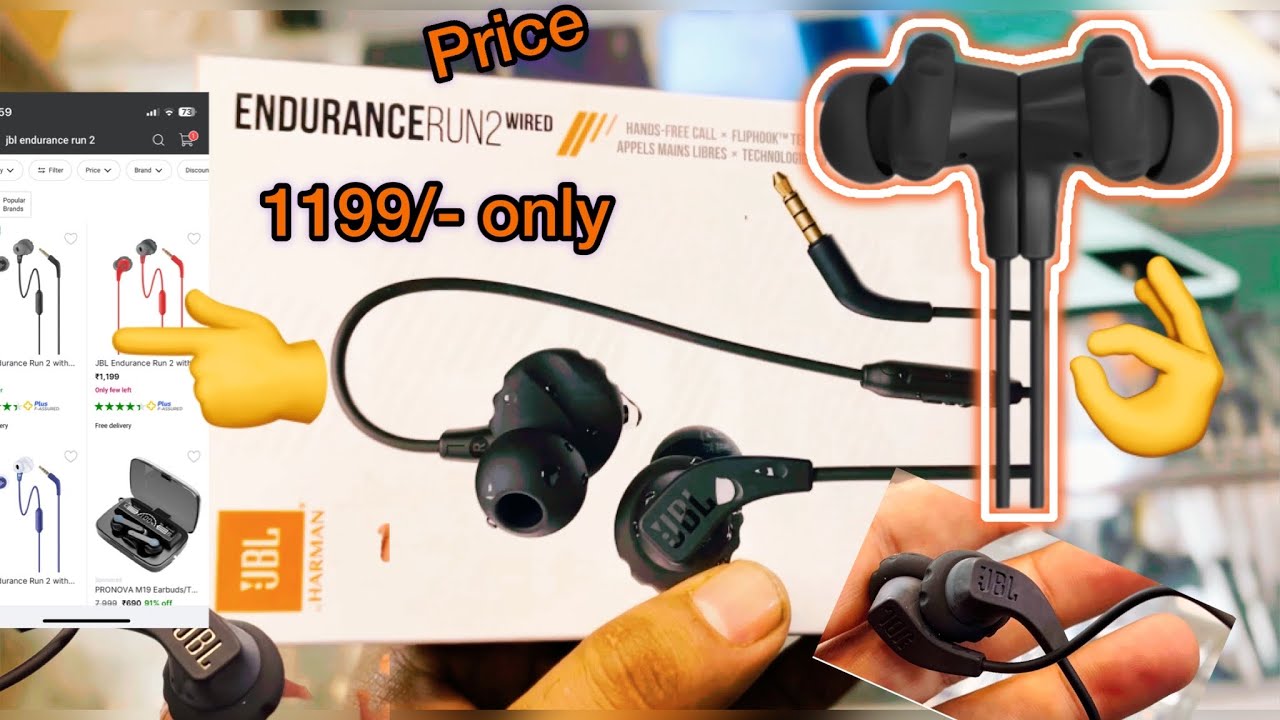 JBL Endurance run 2 wired || Endurance run 2 with mic || JBL earphones ...