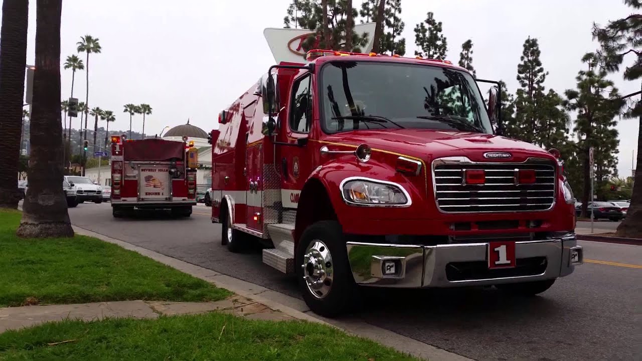 BHFD / LACoFD Responding & On Scene with BHPD to an Injury From a Fall ...
