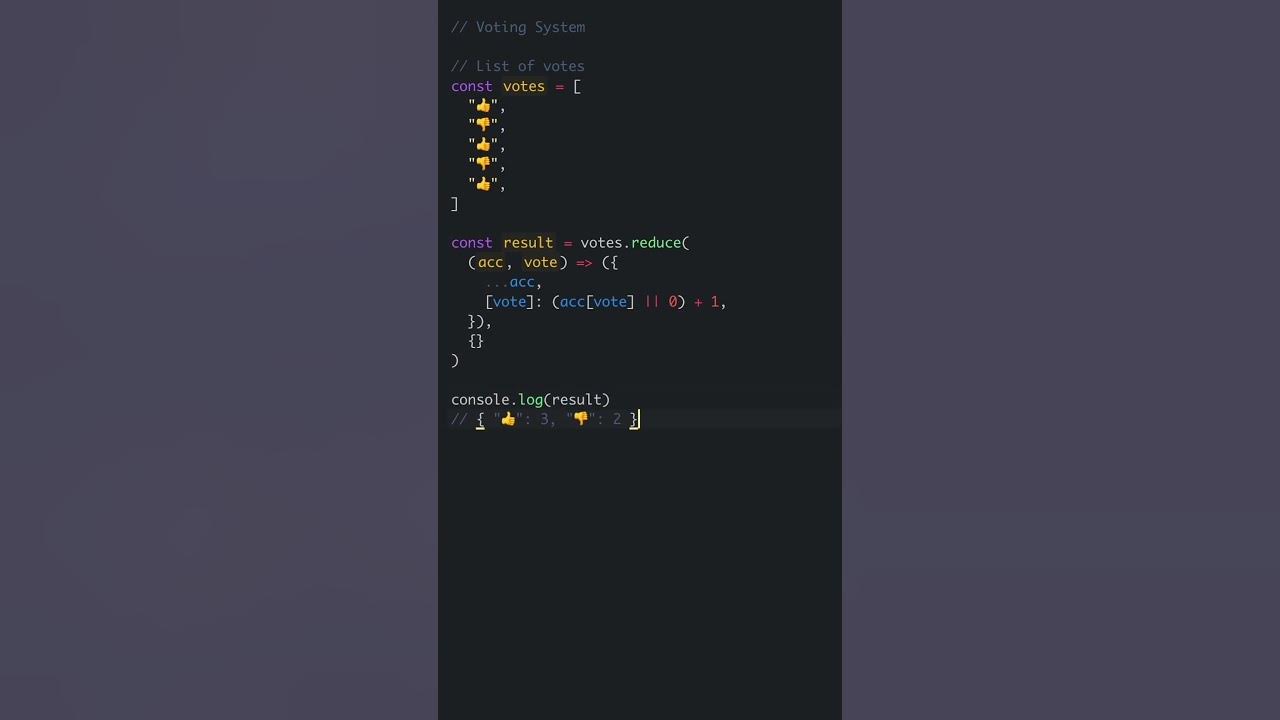 Javascript Example Voting System Youtube