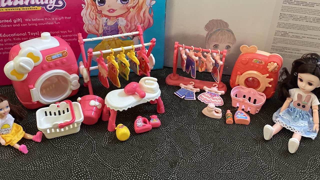 10:14 Minutes Satisfying With Unboxing Laundry Washing Machine Set ...