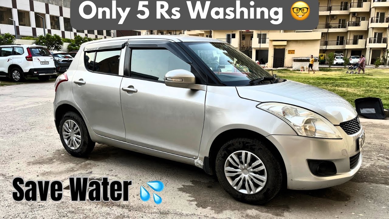 Swift Washing In Just 5 Rs 😁💦| Swift 2024 |Old Is Gold | Water Saving ...