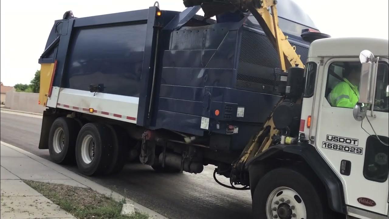 speedy Waste connections of AZ python garbage truck - YouTube