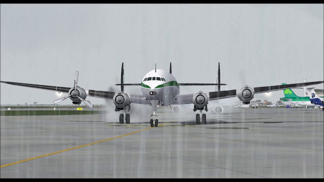 LOCKHEED L 1049G SUPER CONSTELLATION AERLINTE EIREANN TAKE OFF FROM ...