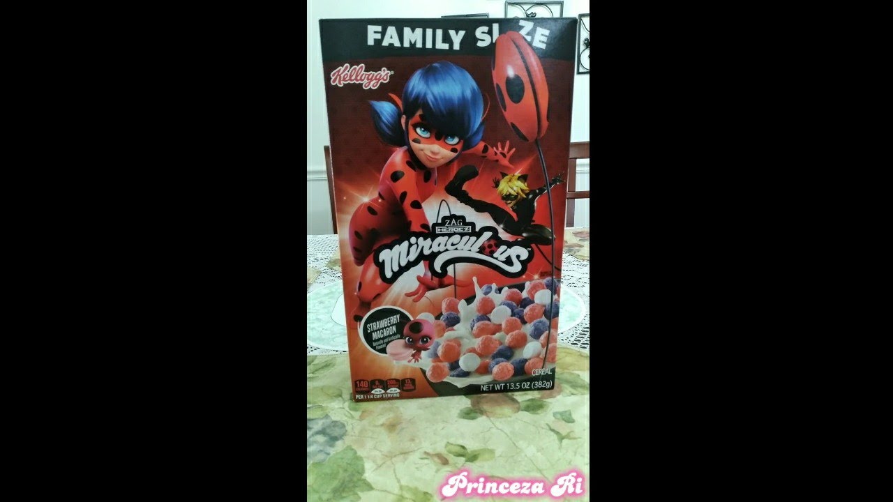Miraculous Ladybug - Kellogg's Strawberry Macaron Cereal - YouTube