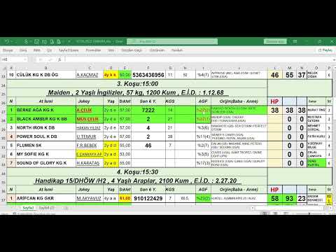 07,06,2022 Ankara AT Yarışları Handikap Analiz Bülteni