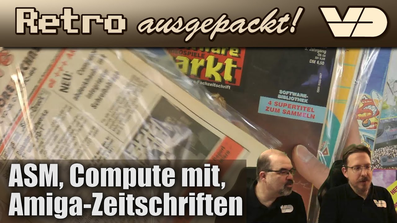 ASM, Compute mit und Amiga-Zeitschriften (Retro ausgepackt) - YouTube
