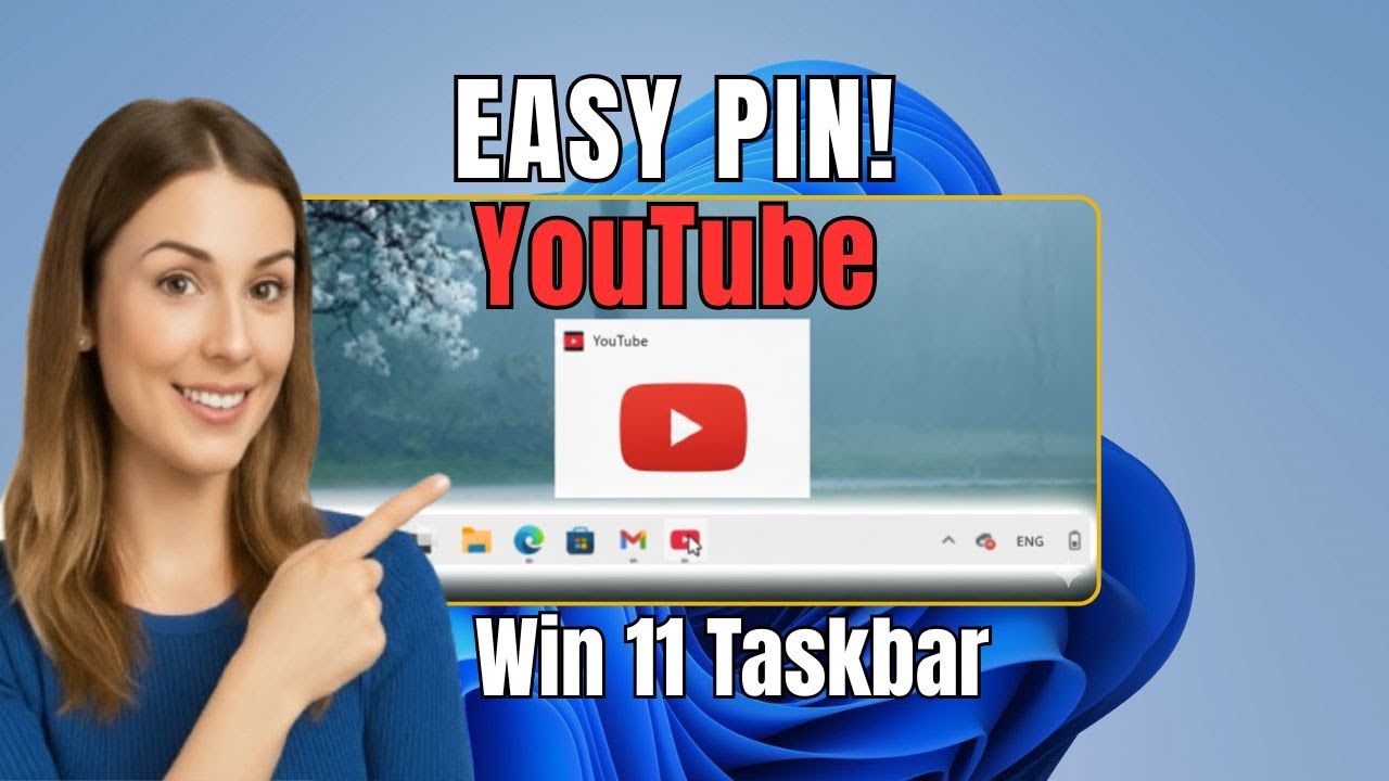 EASY WAY! Pin YouTube to Taskbar in Windows 11 (Add YouTube Icon to ...