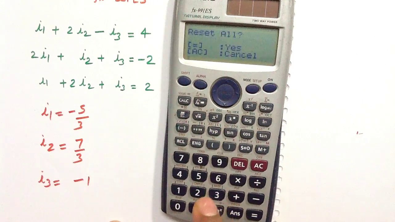 how to use CASIO FX-991ES in (ELECTRICAL ENGINEERING )----------3 - YouTube