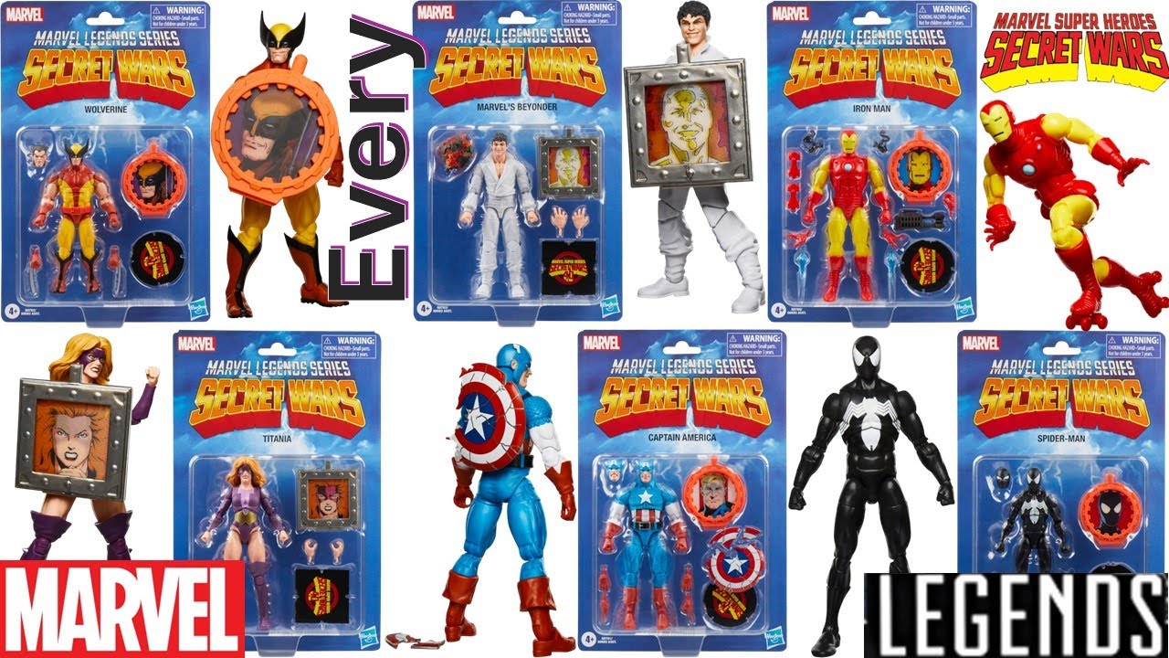 ***see newer video*** Every Marvel Legends Vintage Card Secret Wars ...