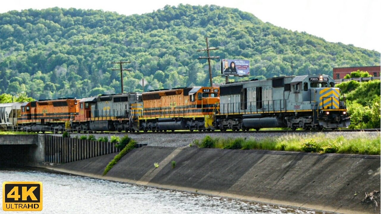 Buffalo & Pittsburgh RISI Chase! KCS Grey Ghost SD50 Leading+WCOR 309! Allegheny & Eastern 302 ...