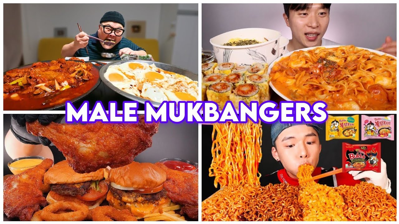 Male mukbangers compilation pt.2 - YouTube