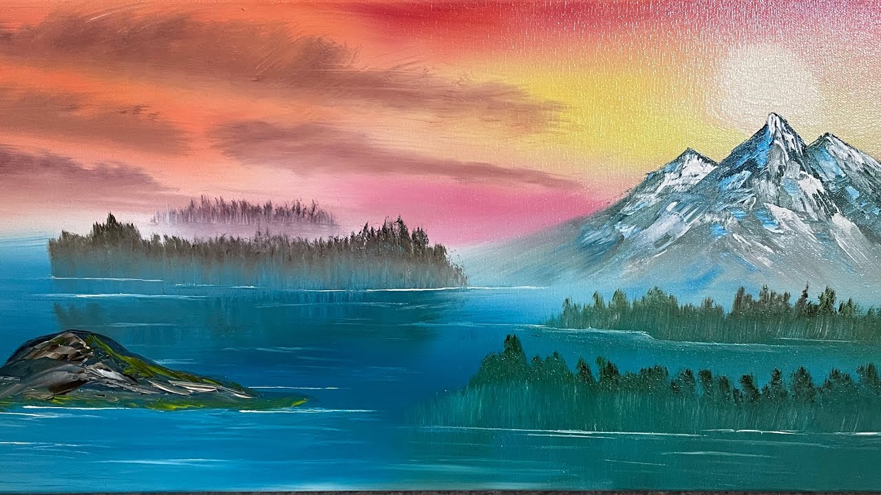 Wet on Wet Beginner Oil Painting Tutorial. - YouTube