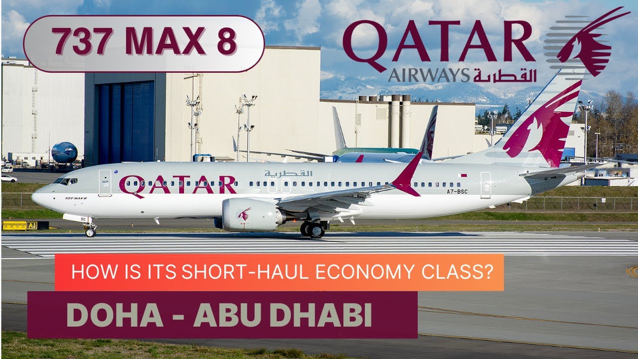 Qatar Airways I Boeing 737 MAX 8 I Economy Class I Trip Report - YouTube