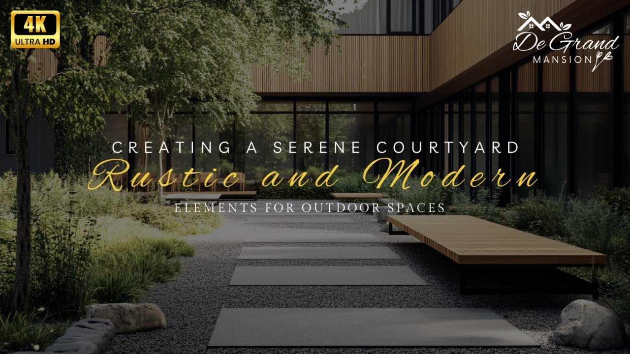 Creating a Serene Courtyard: Rustic and Modern Elements for Outdoor ...