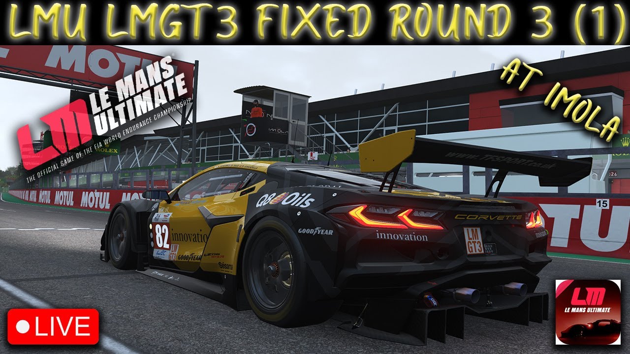 Le Mans Ultimate (LMU) LMGT3 Fixed Online Championship at Imola | Round 3 (1) | Corvette GT3 ...