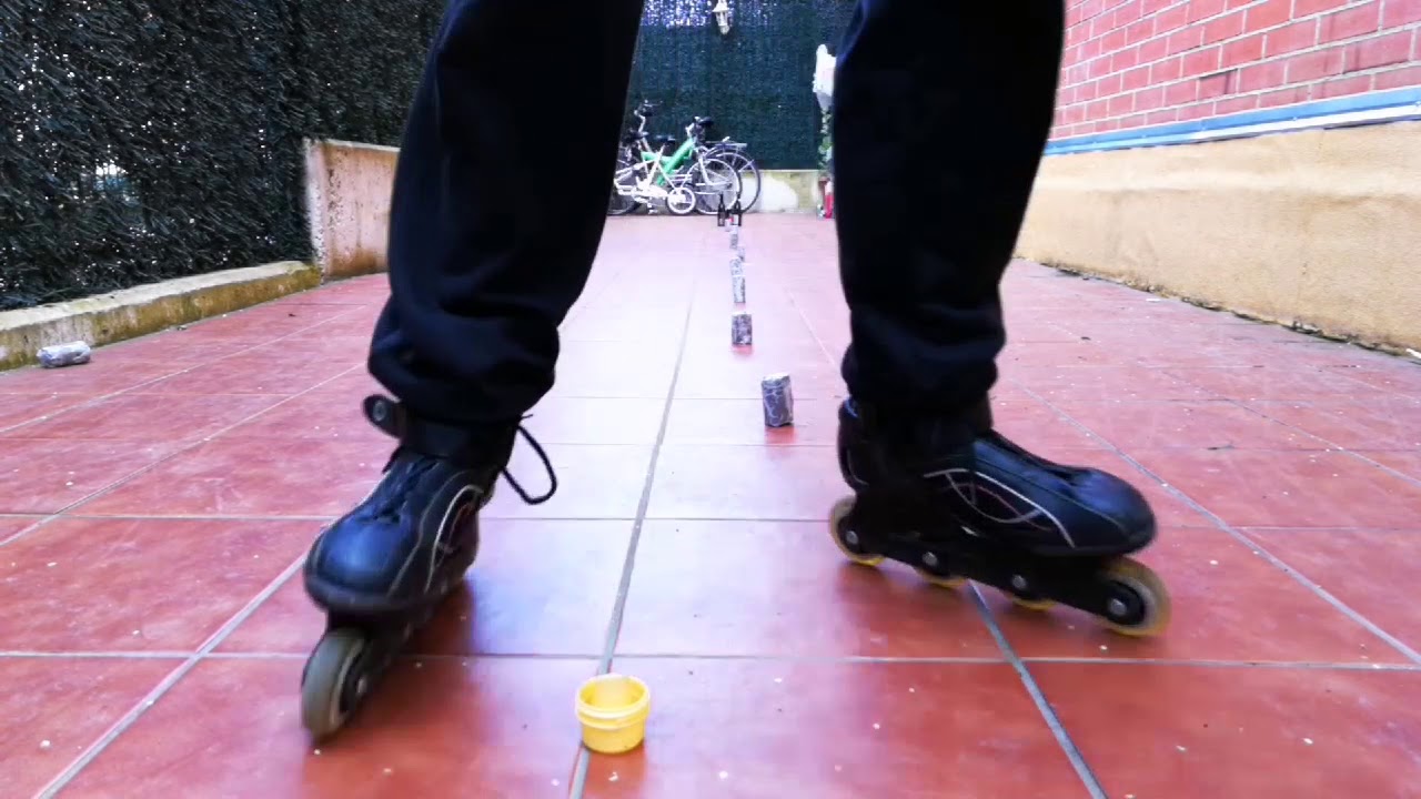 15 DIAS DE CUARENTENA. (Marzo 2020) Trucos de Slalom patines - YouTube
