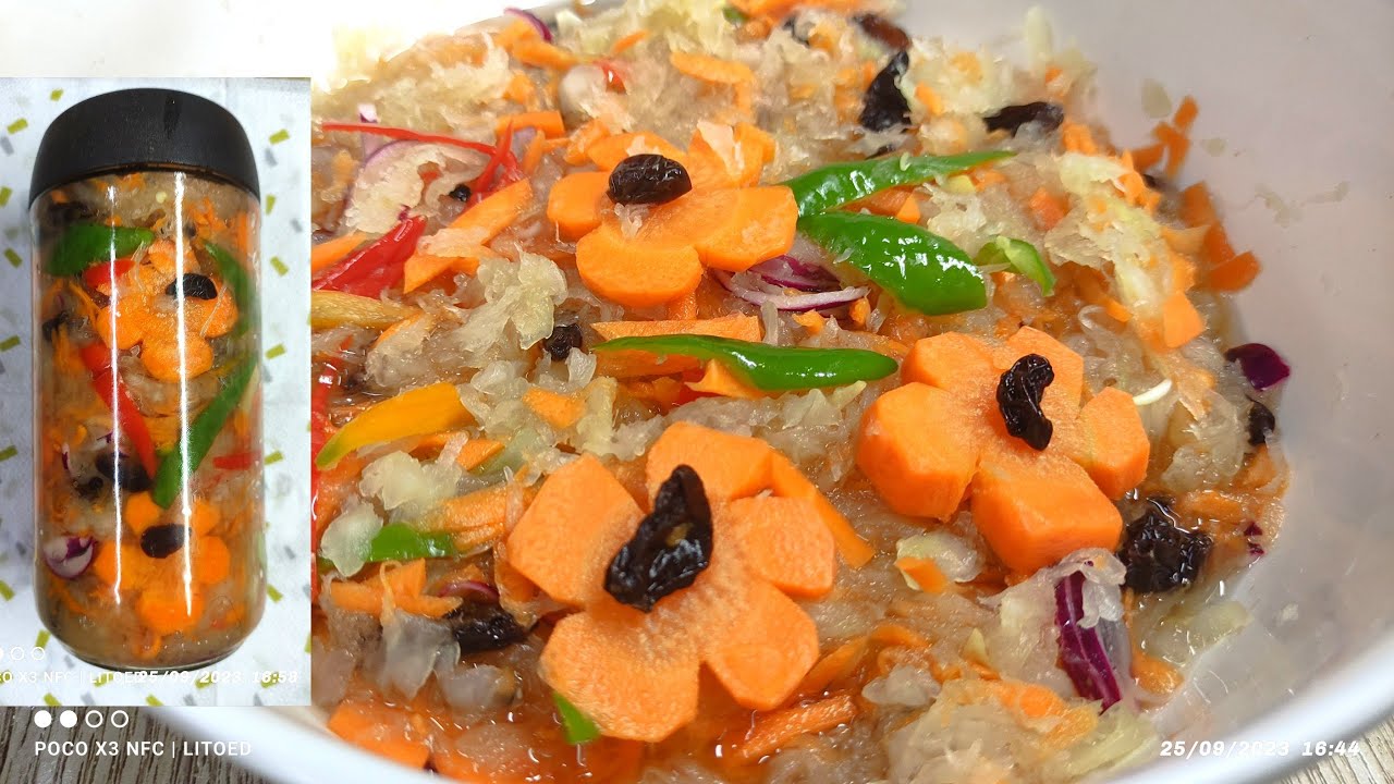 HOW TO MAKE PICKLED GREEN PAPAYA OR ACHARA | Cooks Delight - YouTube