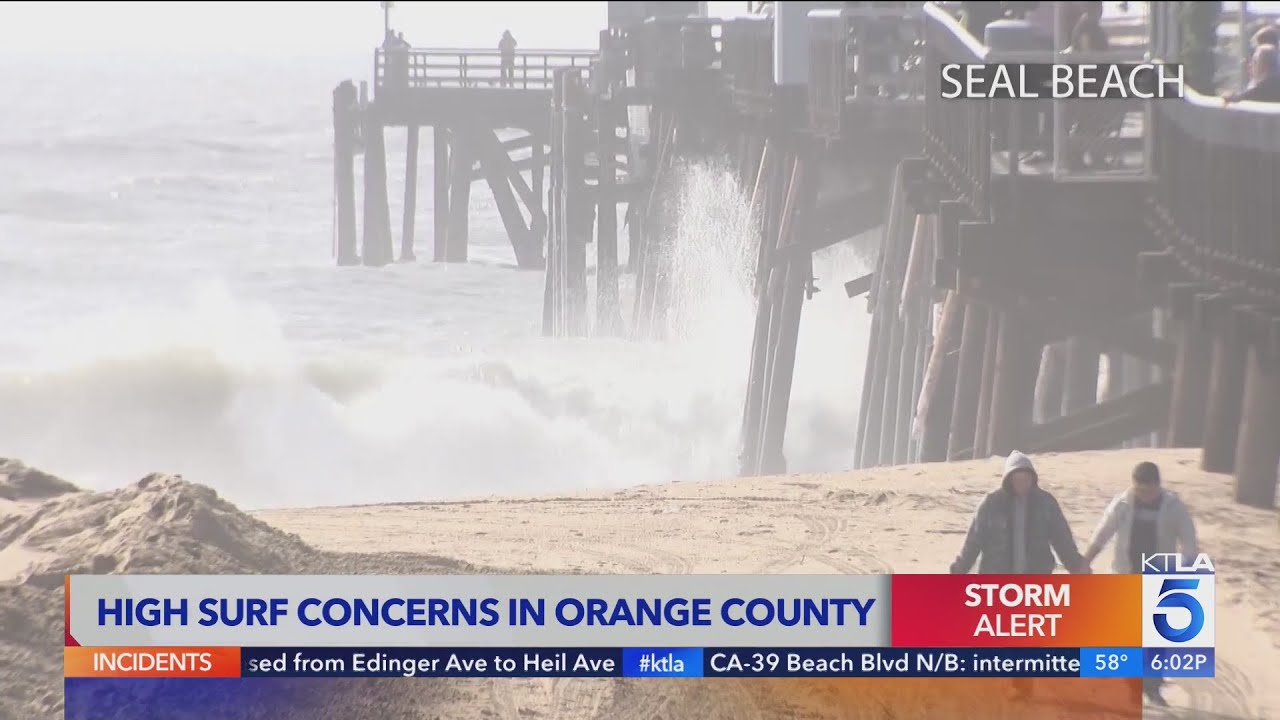 Team coverage: Pacific storm hits California faster than expected - YouTube