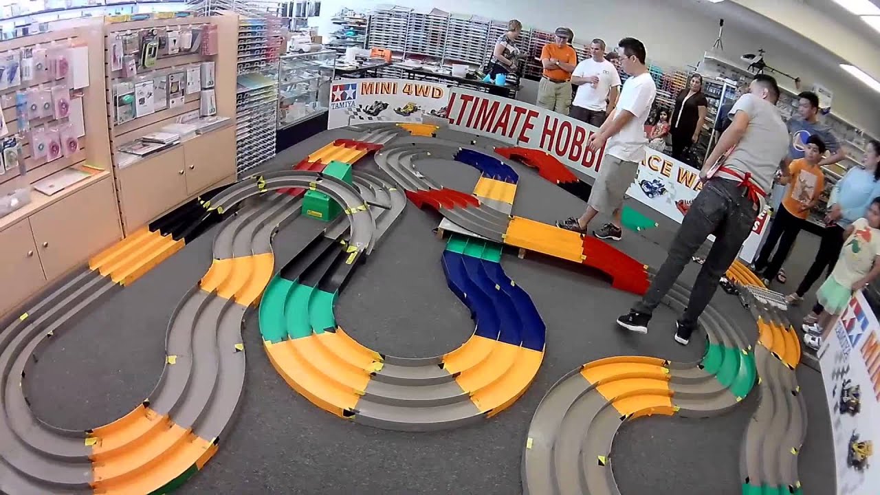 Box Stock Races Tamiya Mini 4wd at Ultimate Hobbies, USA 4/2/16 - YouTube