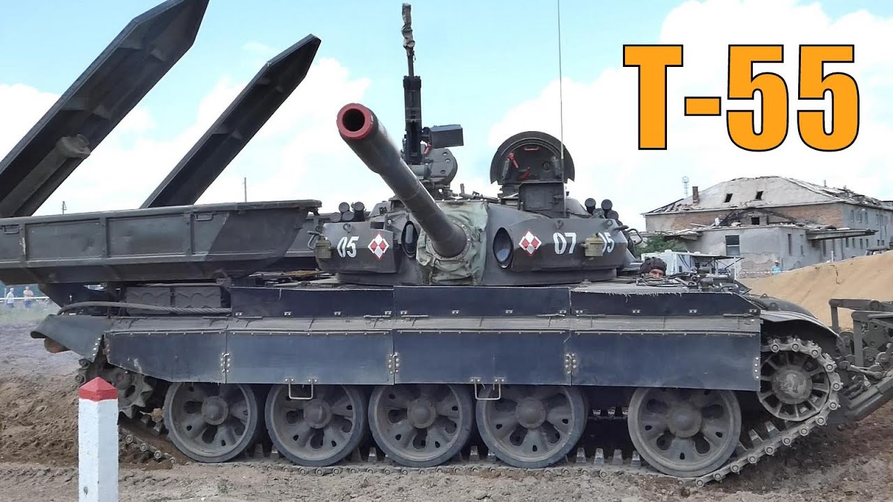 T-55 Tank: 38.88-Liter, 581 HP Engine & Gun Operation Demonstration ...