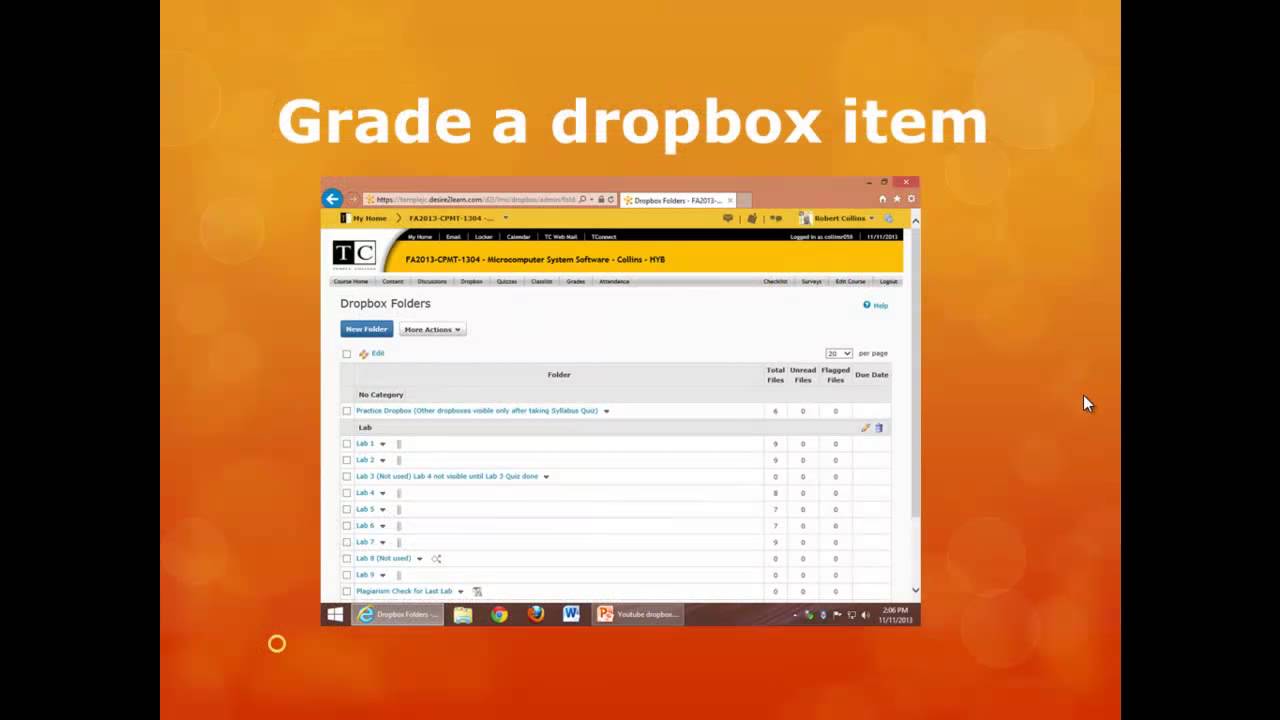 Desire2Learn for Faculty: Dropbox - YouTube