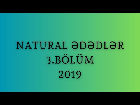 Natural ədədlər 3.BÖLÜM