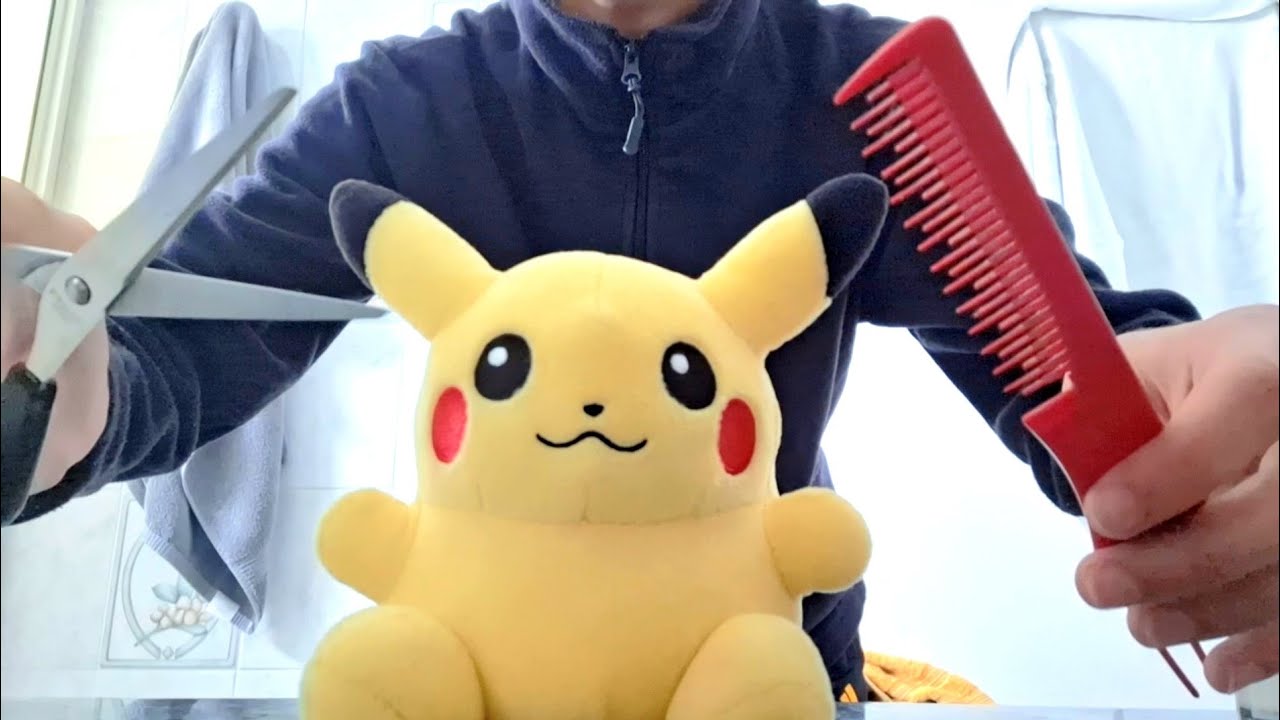ASMR Giving a Haircut to Pikachu (LOFI RANDOM) - YouTube
