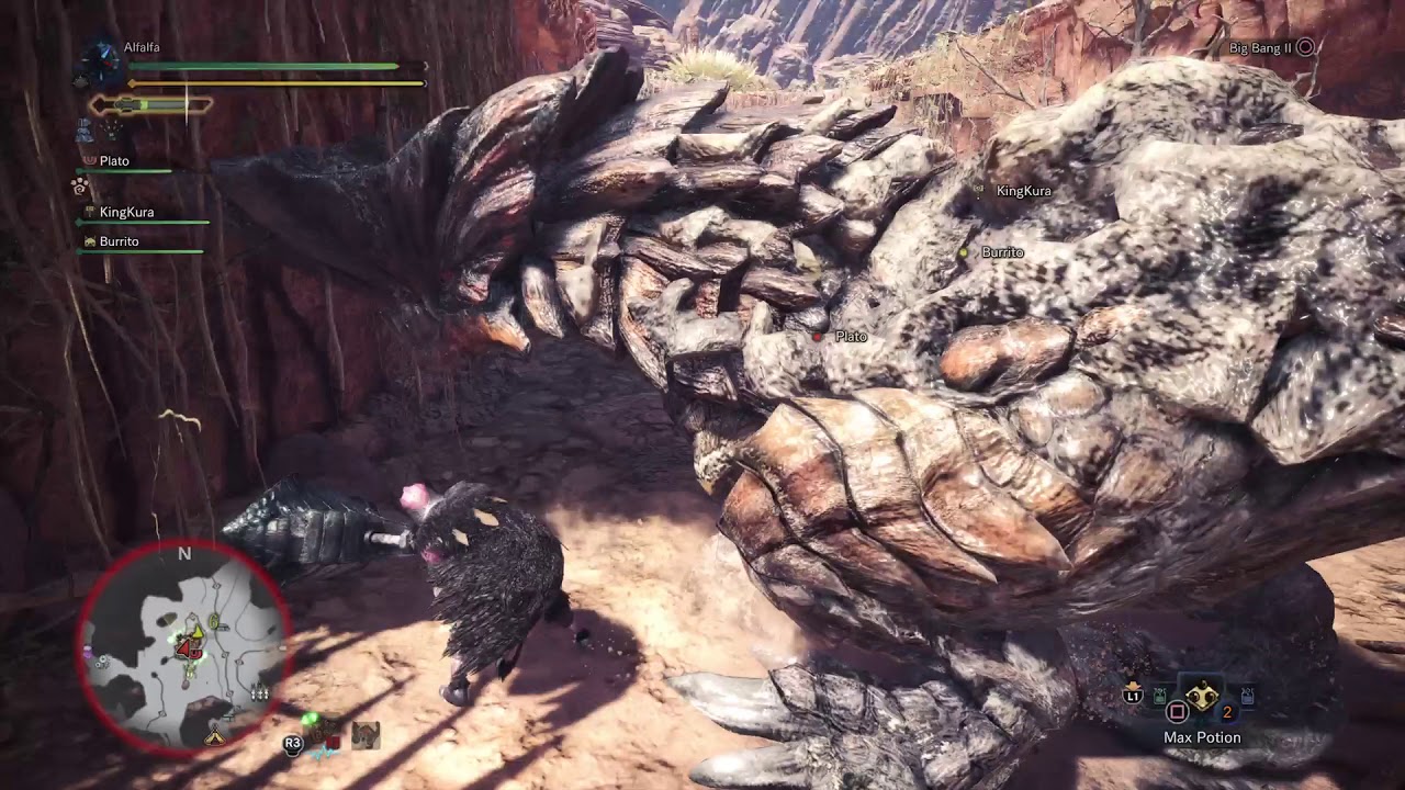 Monster Hunter World Beta - Breaking Barroth's Scalp - YouTube
