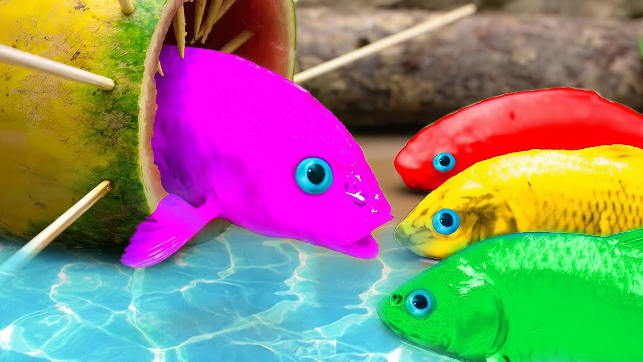 Stop Motion Fish In Mud - Dancing Koi Fish And Dj Crab Fighting The ...