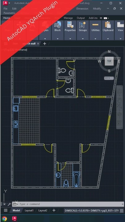 YQArch Plugin - AutoCAD Tutorial #architecture #autocad - YouTube
