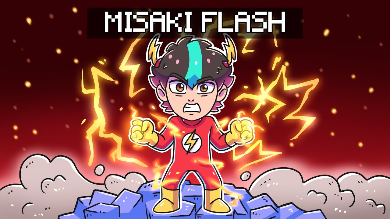 ¡Misaki se Transformó en FLASH en MINECRAFT! - YouTube