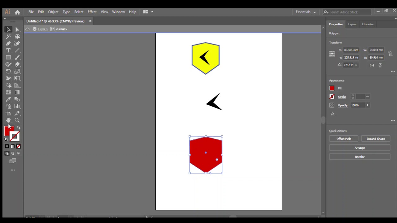 Make simple logo || Adobe illustrator || graphics world - YouTube