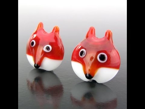 Lampwork Glass Fox Bead by GemFOX - YouTube