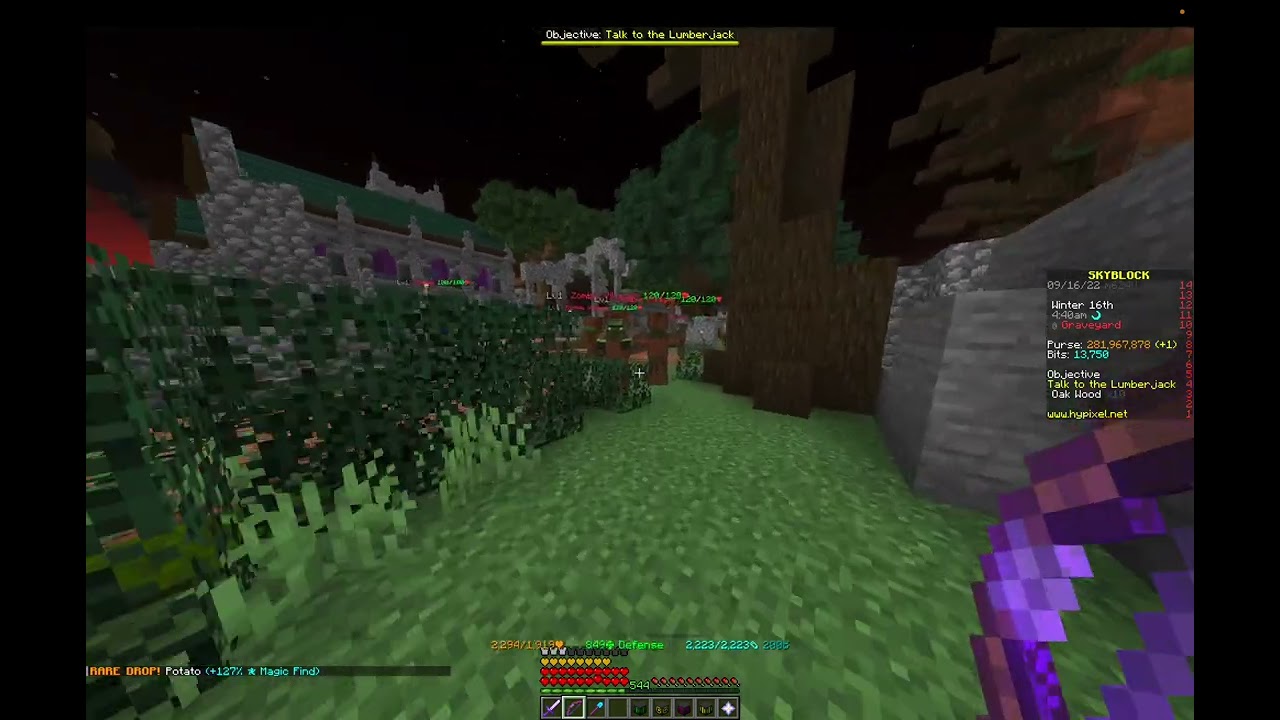 Pov Magma Rune Hypixel Skyblock Youtube