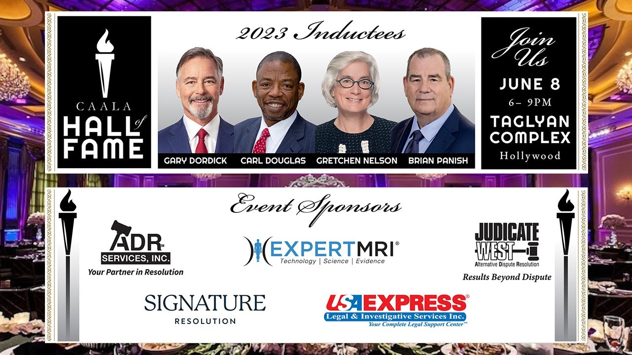 CAALA Hall of Fame Dinner - June 8, 2023 - YouTube