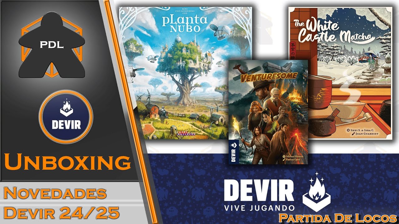 Abrimos 3 juegazos de Devir Planta Nubo, Matcha, Venturesome | Devir | Unboxing | Partida de ...