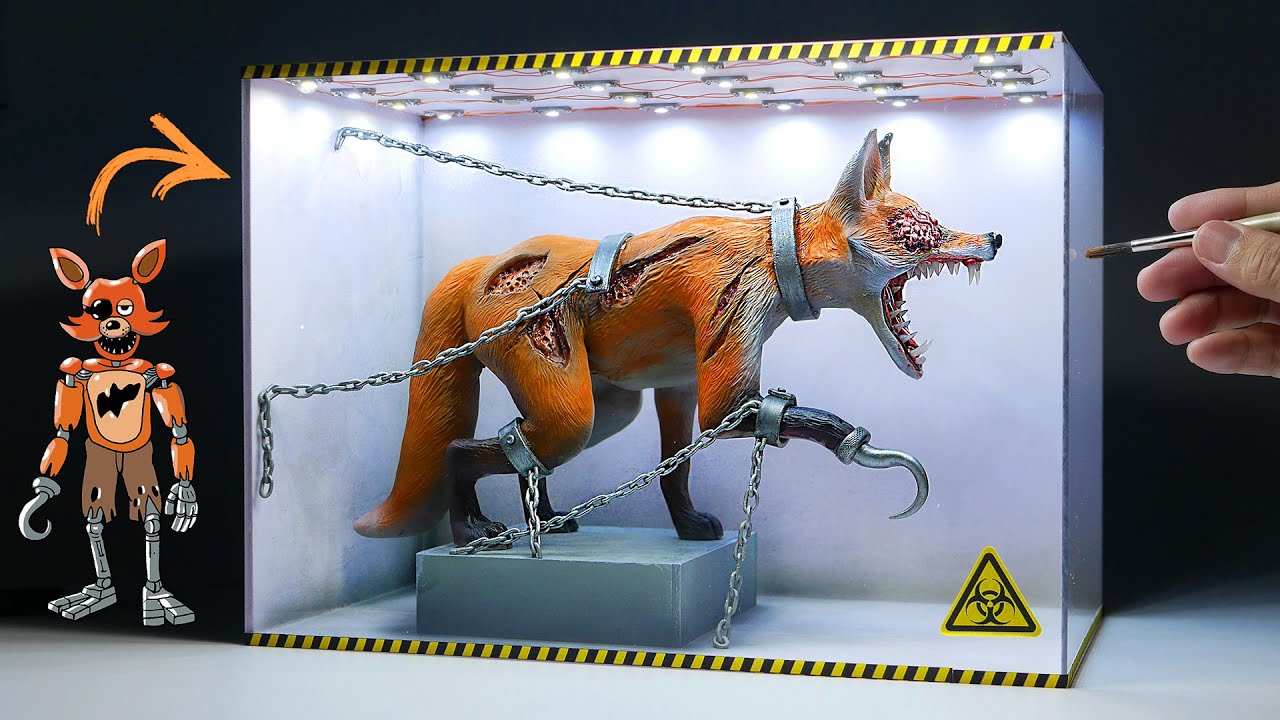 Diorama of real life FNaF Foxy in the Laboratory - YouTube