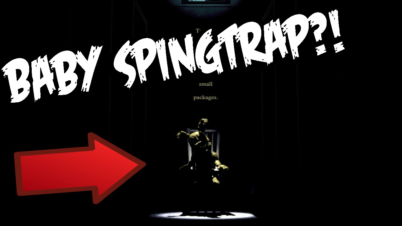 Five Nights at Freddys 4: BABY SPRINGTRAP?! NEW VERSION OF SPRINGTRAP ...