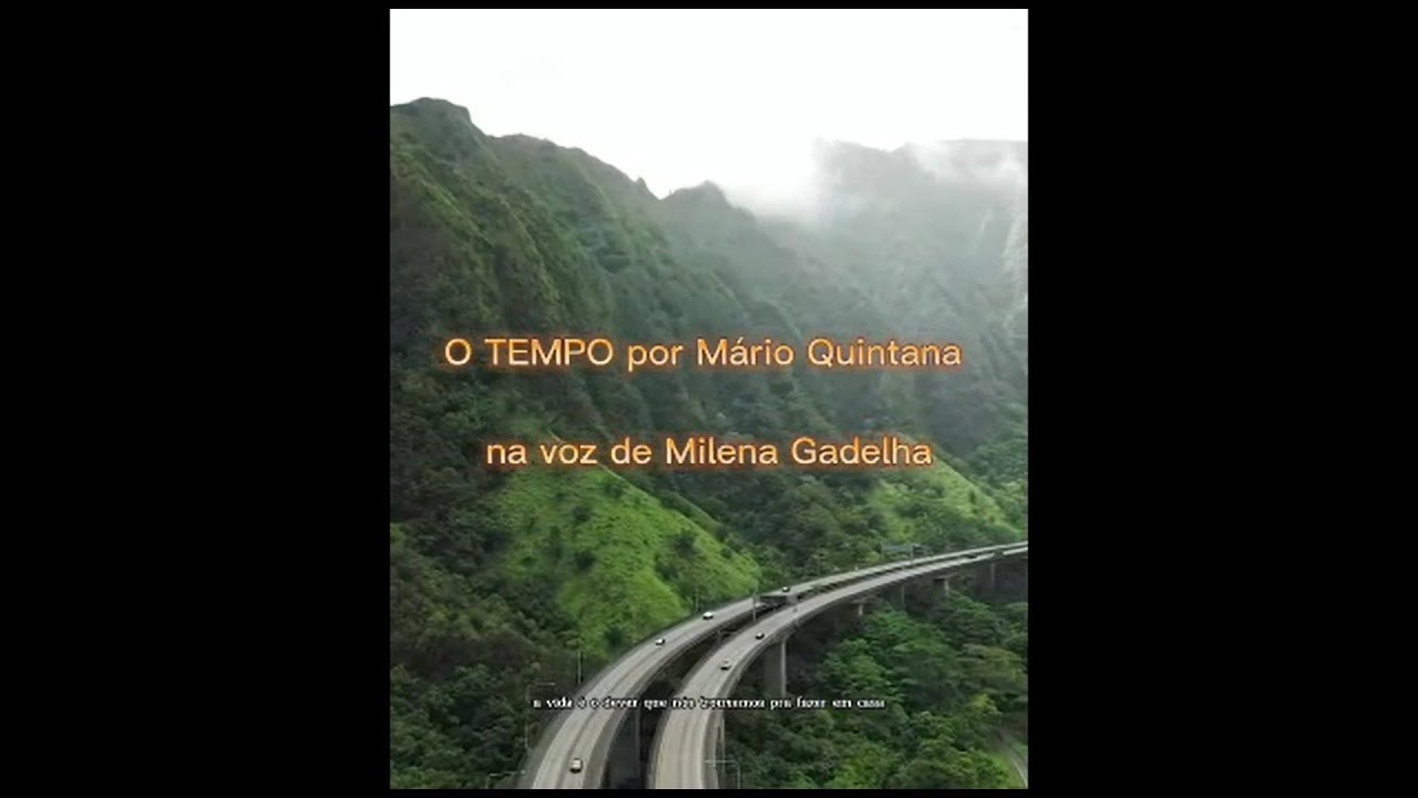 VOZ para o Poema: O TEMPO por Mário Quintana | 🎙️Milena Gadelha Voz ...