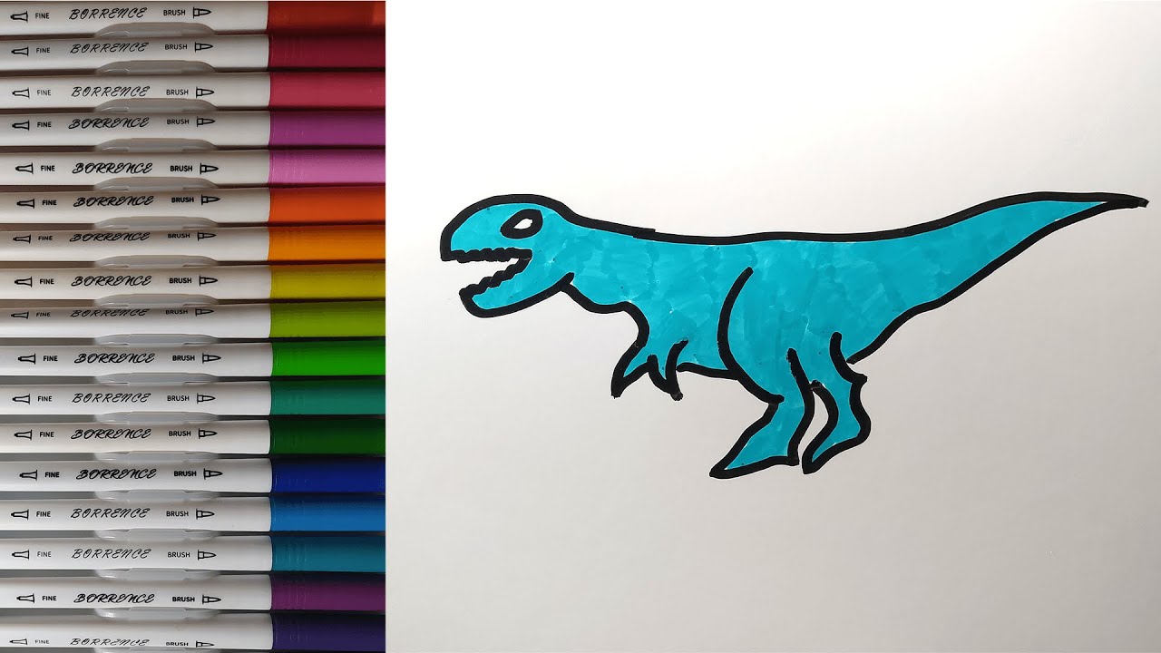 How To Draw A Dinosaur |Drawing Dinosaur - YouTube