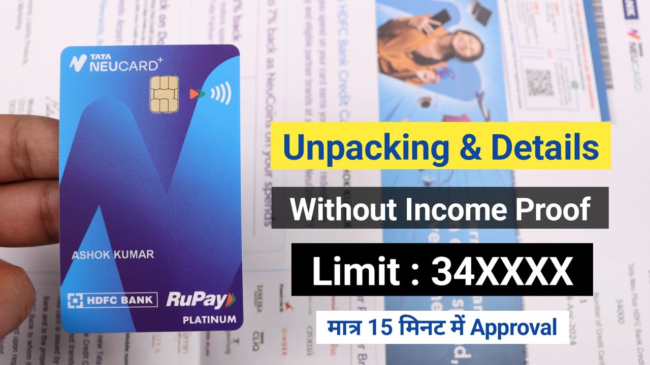 Tata Neu Credit Card Unpacking 2024 | HDFC Tata Neu RuPay Credit Card ...