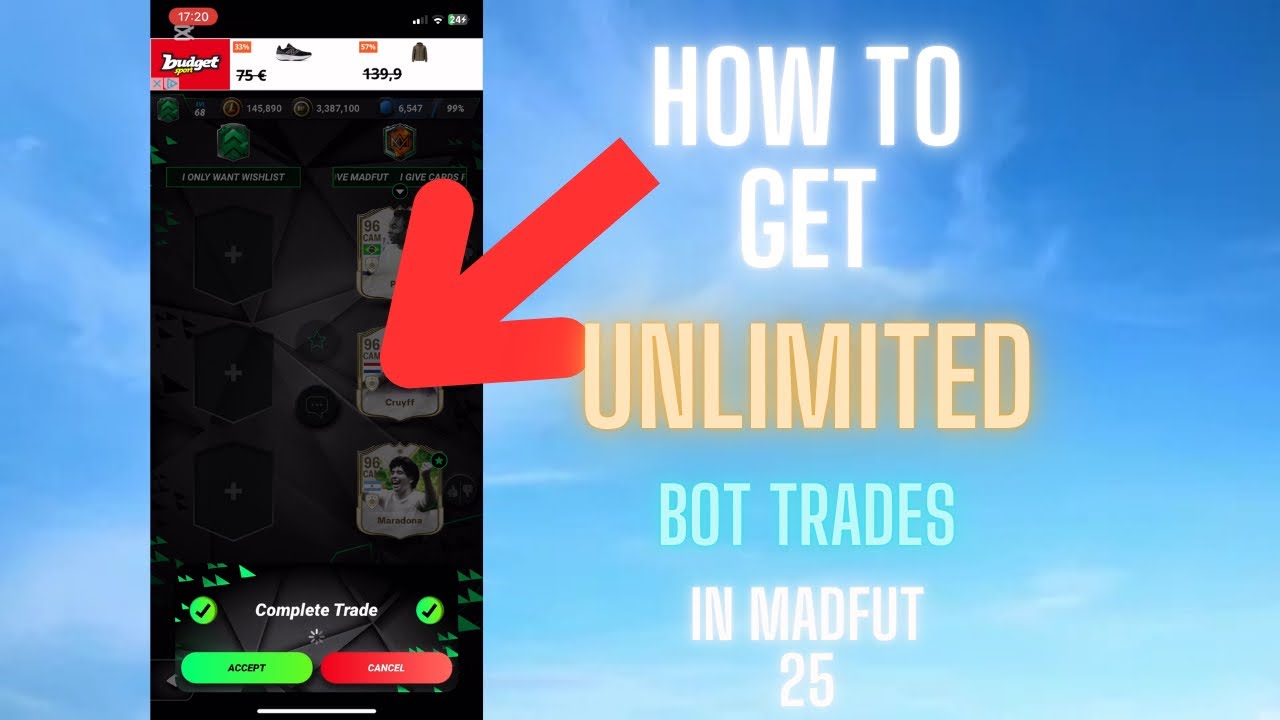 How To Get UNLIMITED BOT TRADES For FREE In MADFUT 25 | Madfut 25 Bot ...