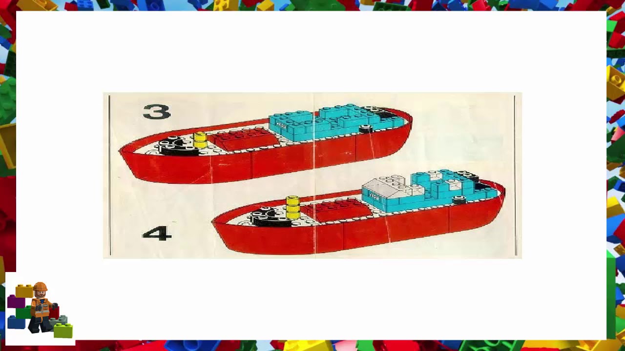 LEGO instructions - Legoland - 310 - Tugboat - YouTube