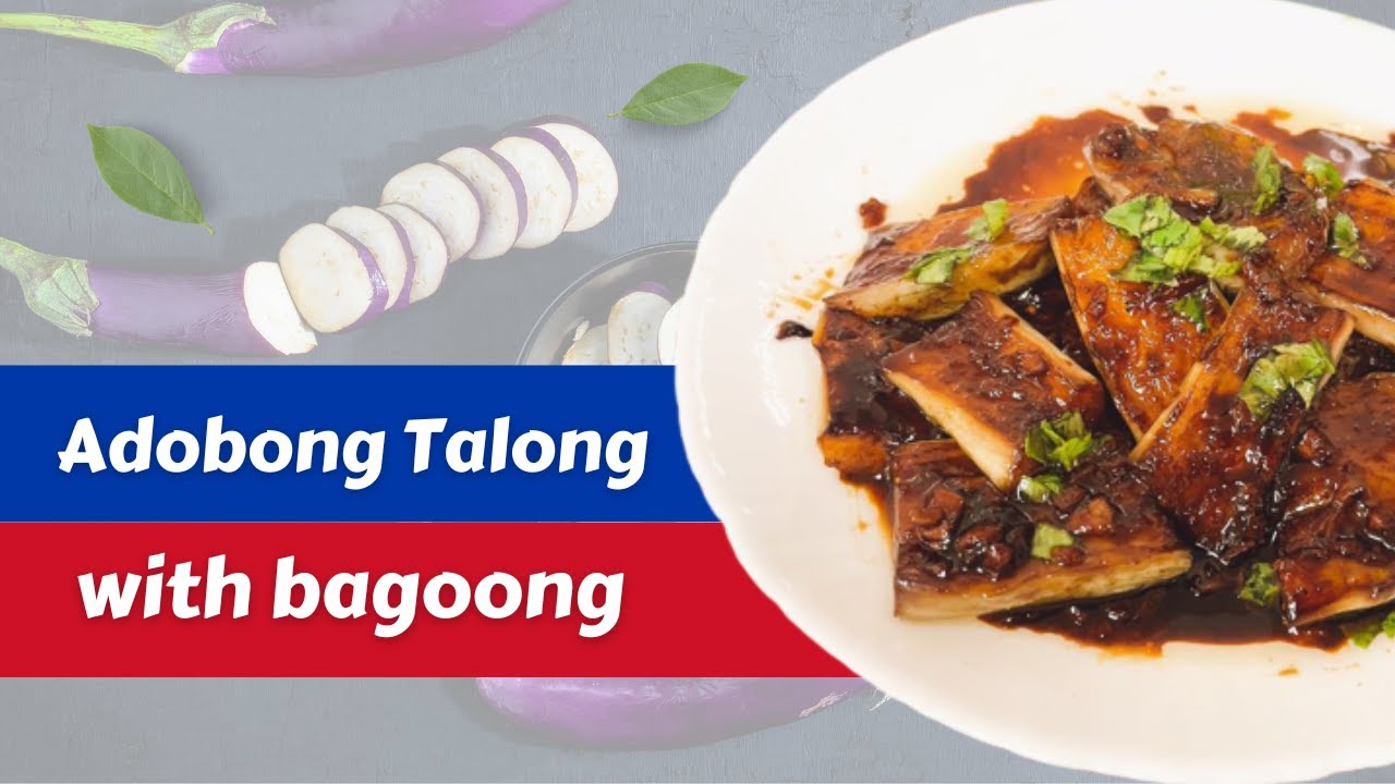 Adobong Talong with Bagoong | Eggplant Quick & Healthy Recipe | Pinoy ...