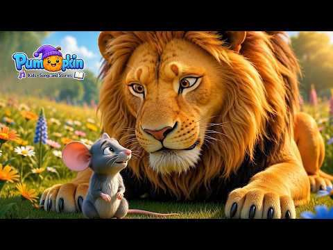 🦁🐭 The Lion and the Mouse | When the Smallest Saved the Strongest ❤️ | Moral Story for Kids
