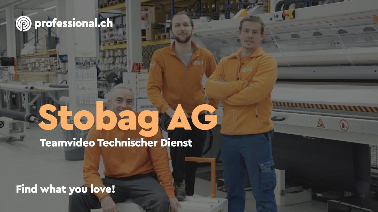 Halte den gesamten Betrieb am Laufen im technischen Dienst - Stobag AG | professional.ch - YouTube