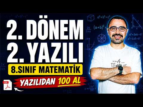 8. Sınıf Matematik 2.Dönem 2.Yazılı | Genel Tekrar + PDF | Yazılı Hazırlık